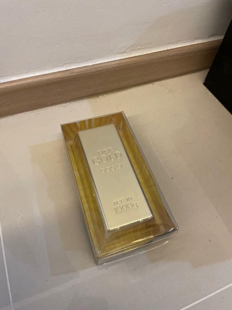 Gold bar paper weight/ door stopper, Furniture & Home Living, Home ...