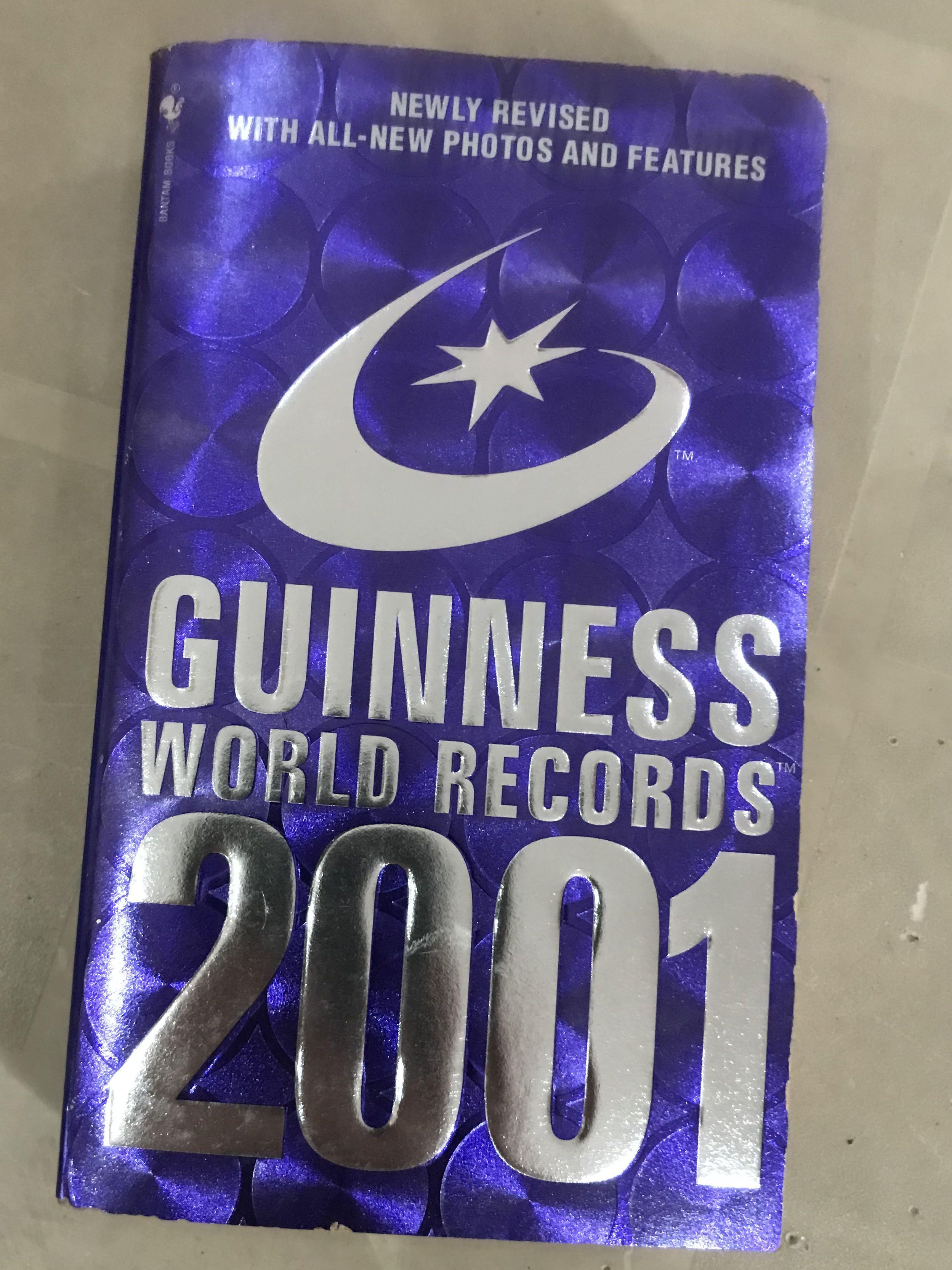 Guinness World Records 2001, Hobbies & Toys, Books & Magazines, Fiction ...