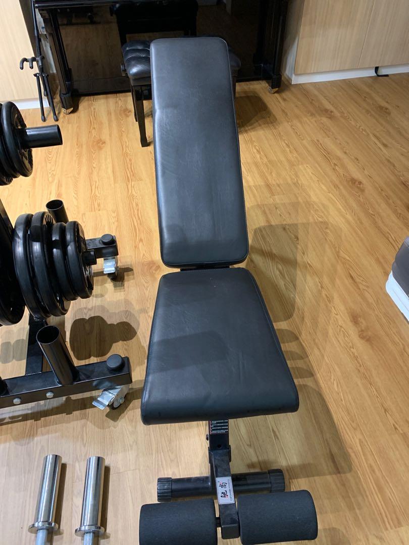 Home Gym Set ( Bench and weights), Sports Equipment, Exercise & Fitness ...