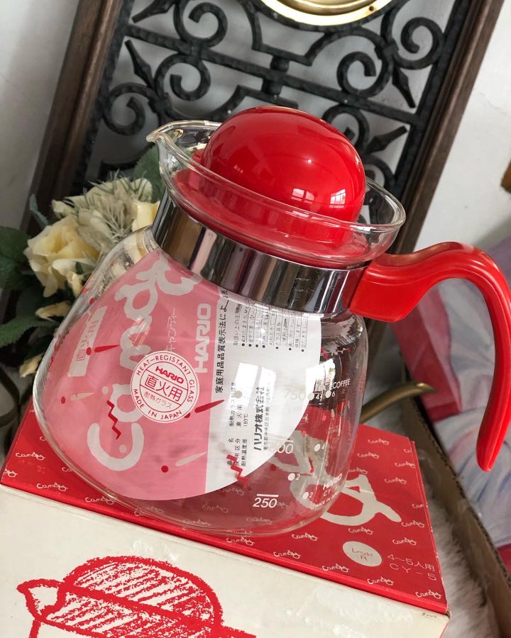 Hario glass tea/coffee server, Furniture & Home Living, Kitchenware & Tableware, Coffee & Tea ...