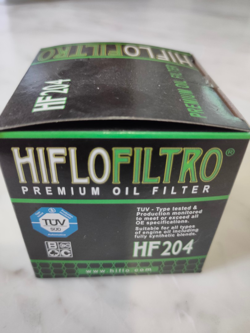 Hiflo Filtro HF204 Engine Oil Filter, Motorcycles, Motorcycle ...