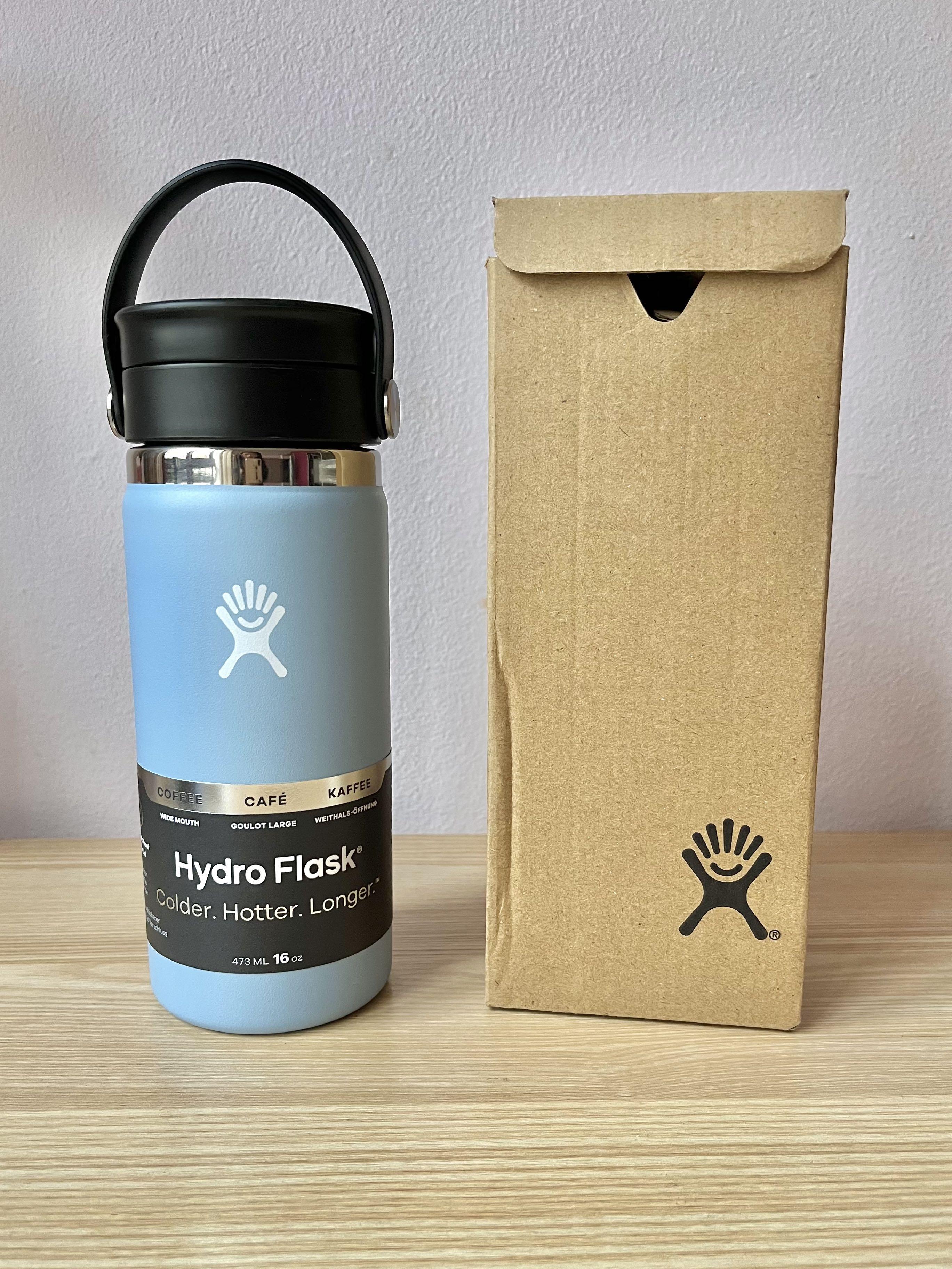 Hydro flask baby blue 16oz/473ml, Furniture & Home Living, Kitchenware ...