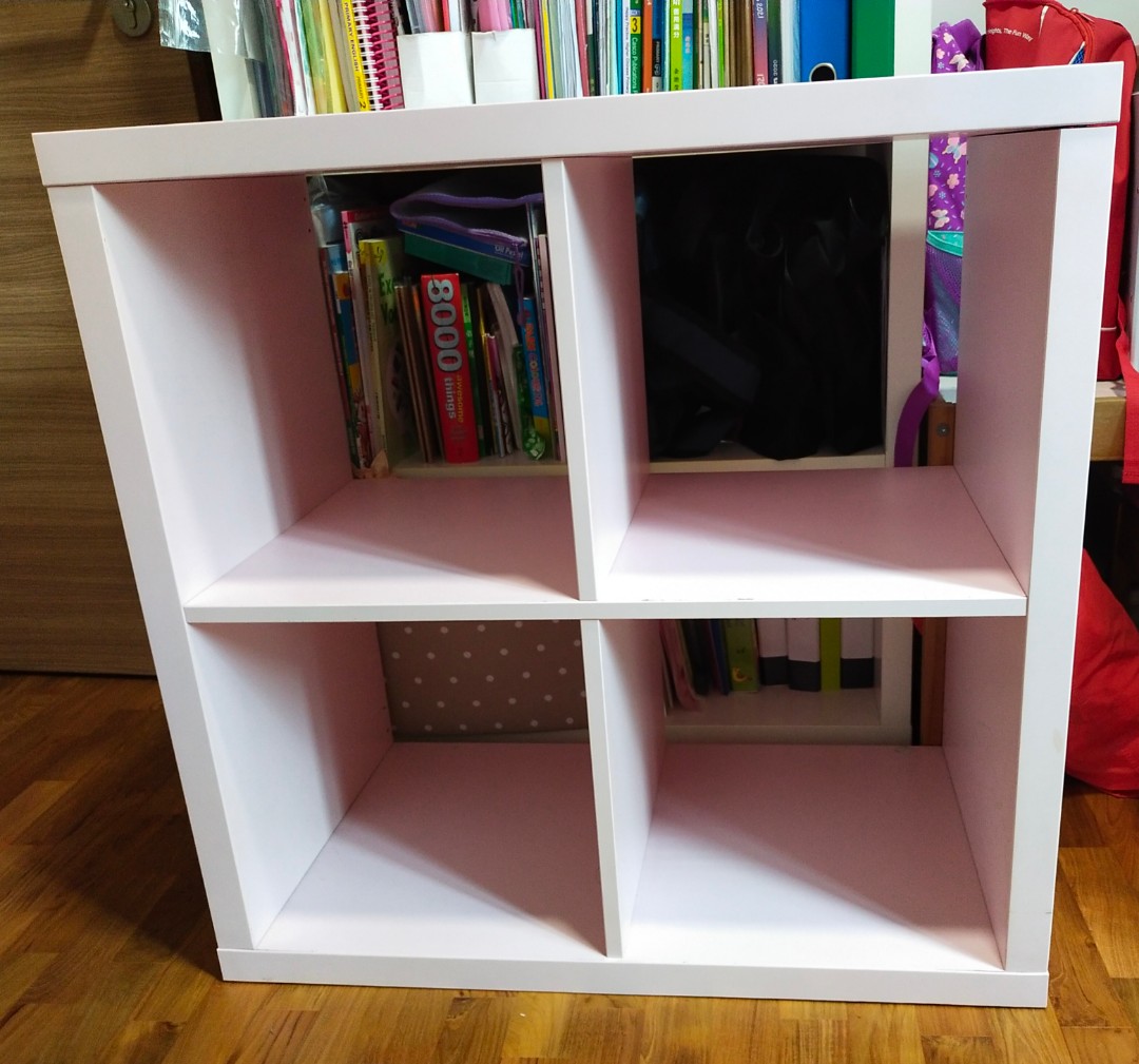 Ikea Kallax 2x2 Shelf Pink, Furniture & Home Living, Furniture, Shelves ...