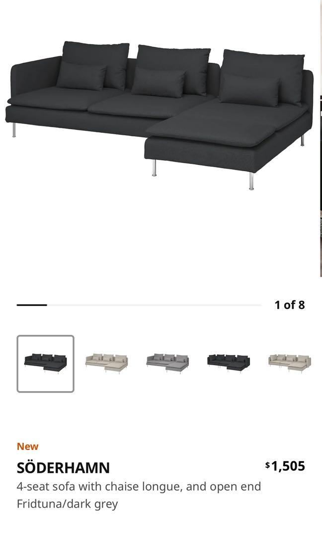 Ikea soderhamn sofa, Furniture & Home Living, Furniture, Sofas on Carousell