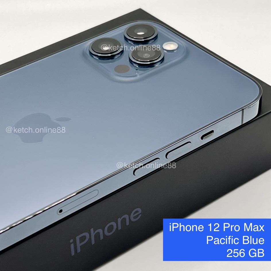 iPhone 12 Pro Max, Pacific Blue, 256GB, Mobile Phones & Gadgets, Mobile ...