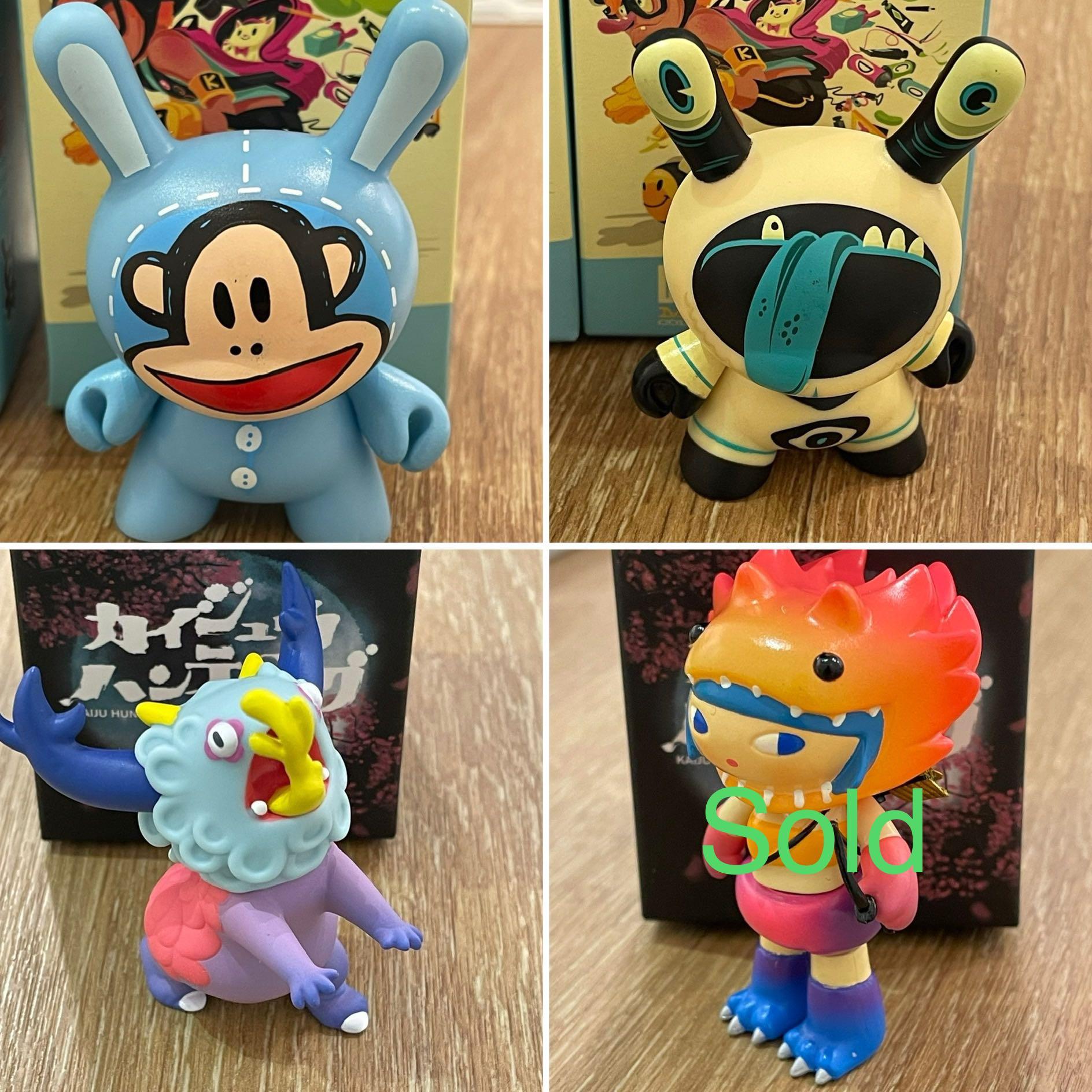 Kidrobot Dunny, Designer Con; Kaiju Hunting 2.5, Julius Paul Frank ...