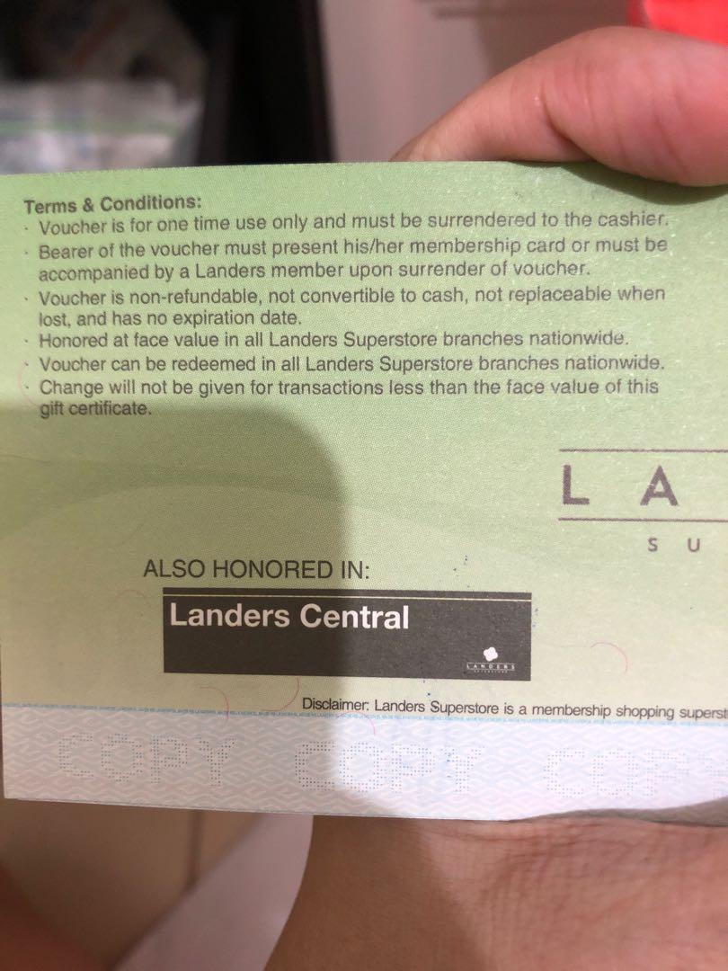 Landers 5k Voucher in 500 denomination, Tickets & Vouchers, Vouchers on ...