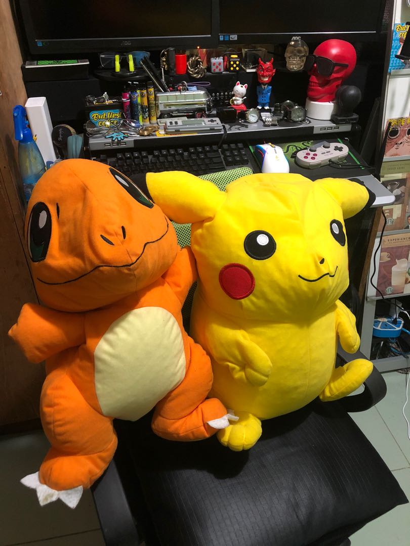 Large Pokemon plush toy set, Hobbies & Toys, Toys & Games on Carousell