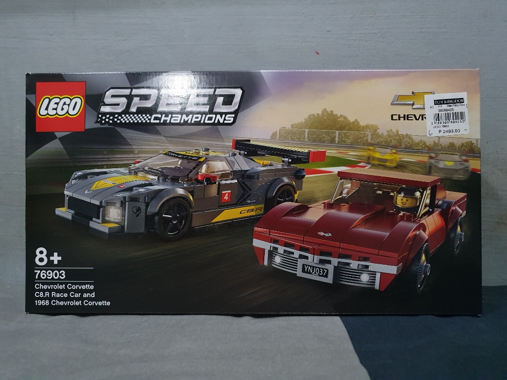 LEGO Speed Champions Chevrolet Corvette C8.R Race Car and 1968 ...