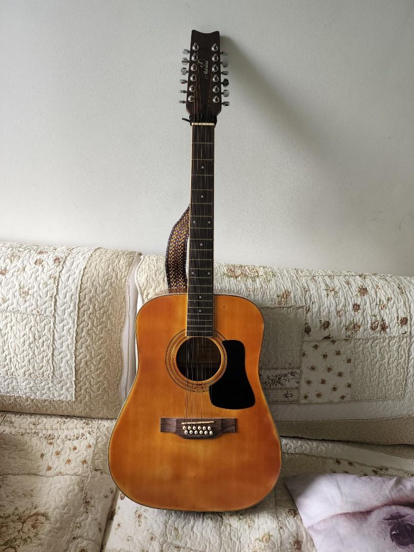 Marina 12-String Guitar with case, Hobbies & Toys, Music & Media ...
