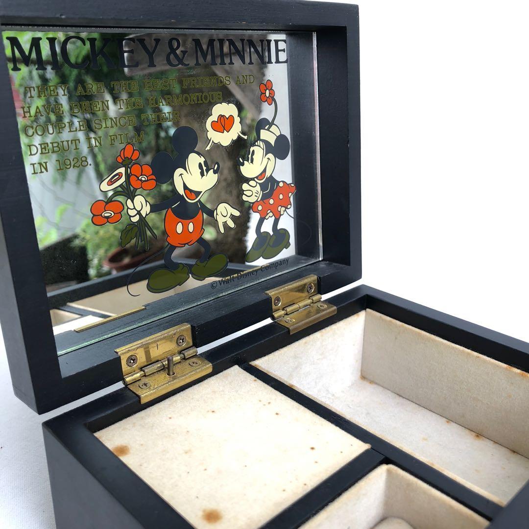 Mickey and Minnie Mouse Wooden Jewelry Musical Box, Hobbies & Toys ...