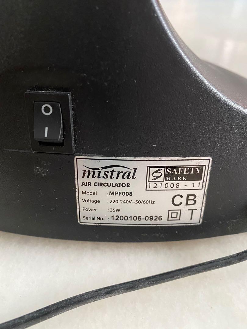 Mistral air circulation fan, Furniture & Home Living, Lighting & Fans ...