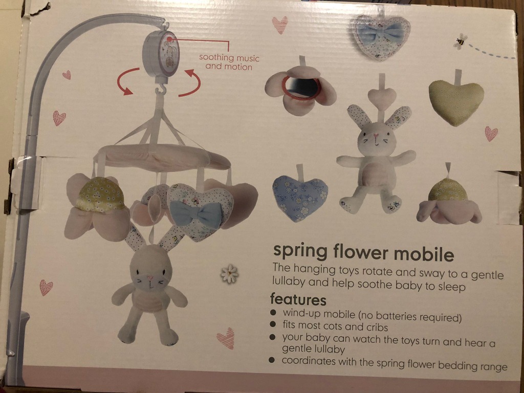 Mothercare Spring Flower Musical Mobile, Babies & Kids, Infant Playtime ...