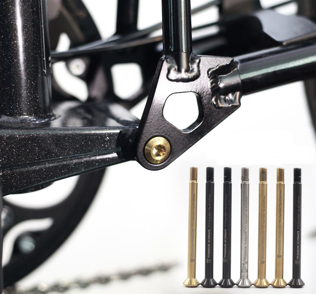 Mr. TiParts Brompton Triangle Rear Hinge Spindle Bolt For T Line / P ...