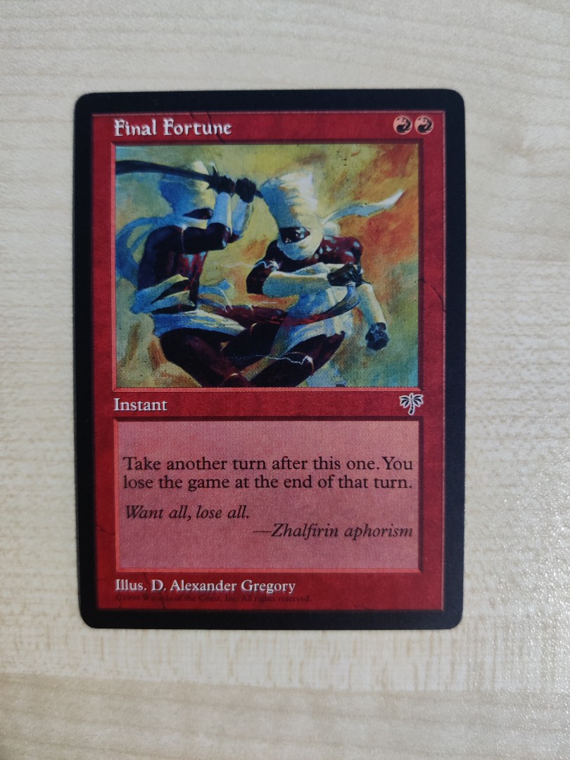 MTG Final Fortune Mirage NM-, Hobbies & Toys, Toys & Games on Carousell