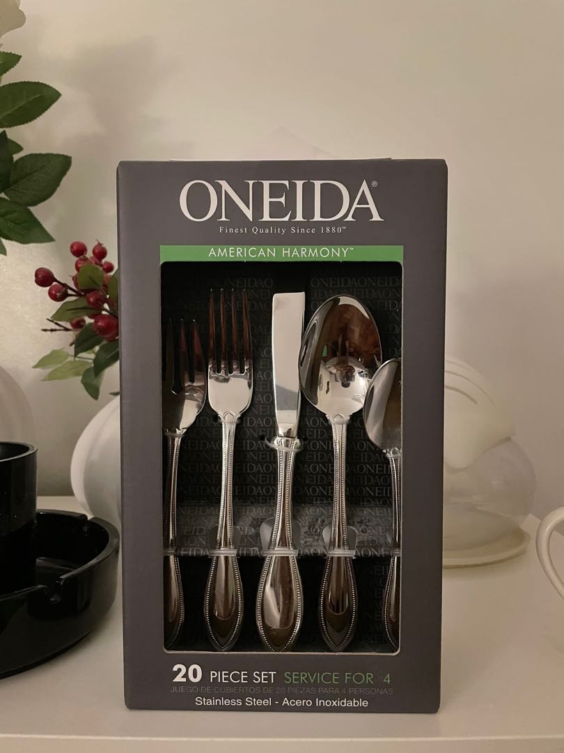Oneida 20-pc Set Service for 4, Furniture & Home Living, Kitchenware ...
