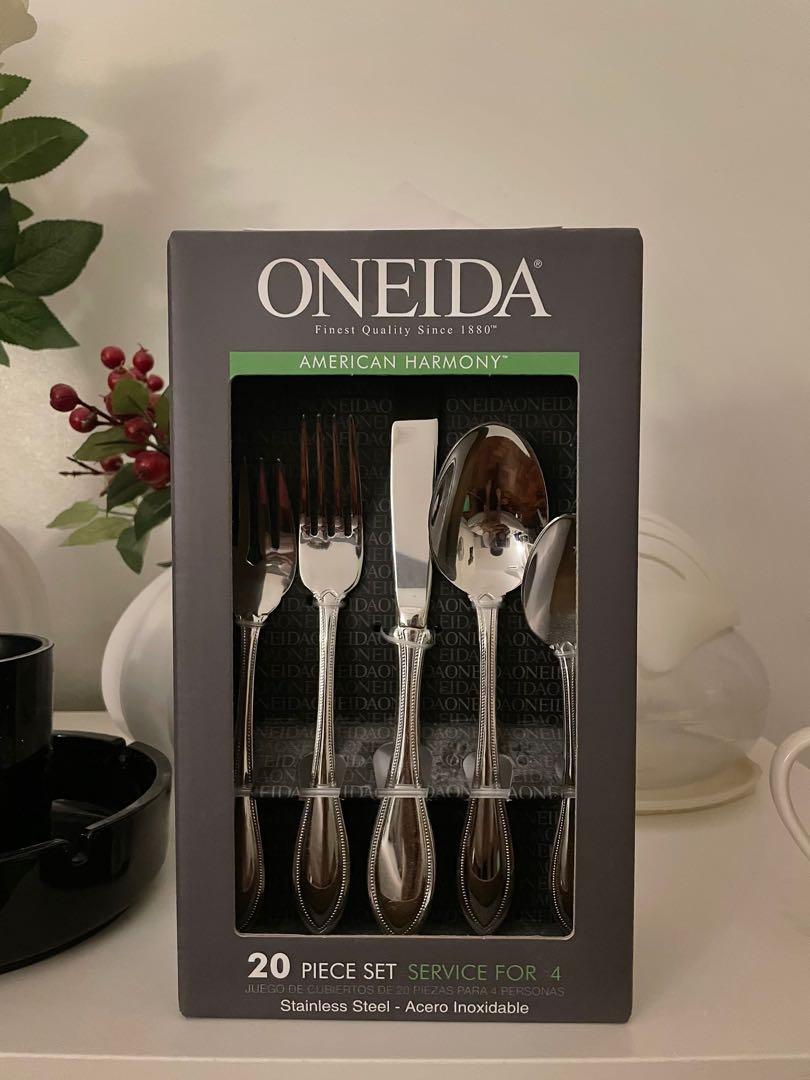Oneida 20-pc Set Service for 4, Furniture & Home Living, Kitchenware & Tableware, Dinnerware ...