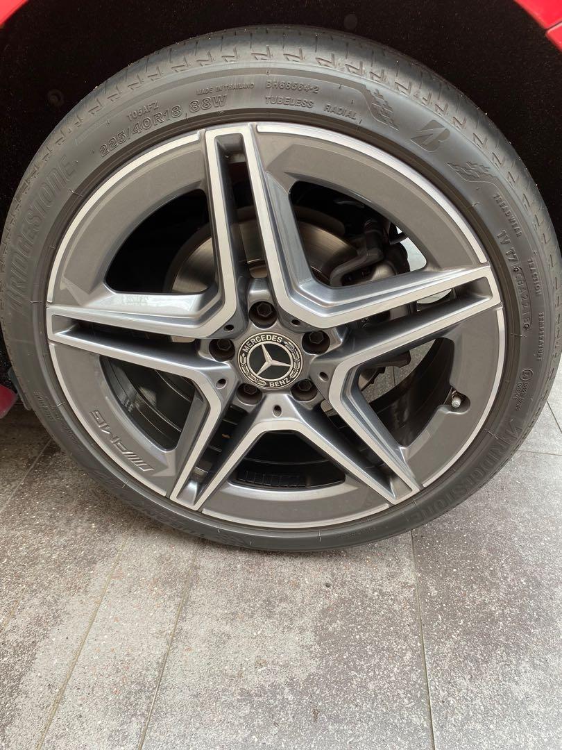 Original Mercedes AMG 18 inches 5 Spokes Rims, Car Accessories, Tyres ...