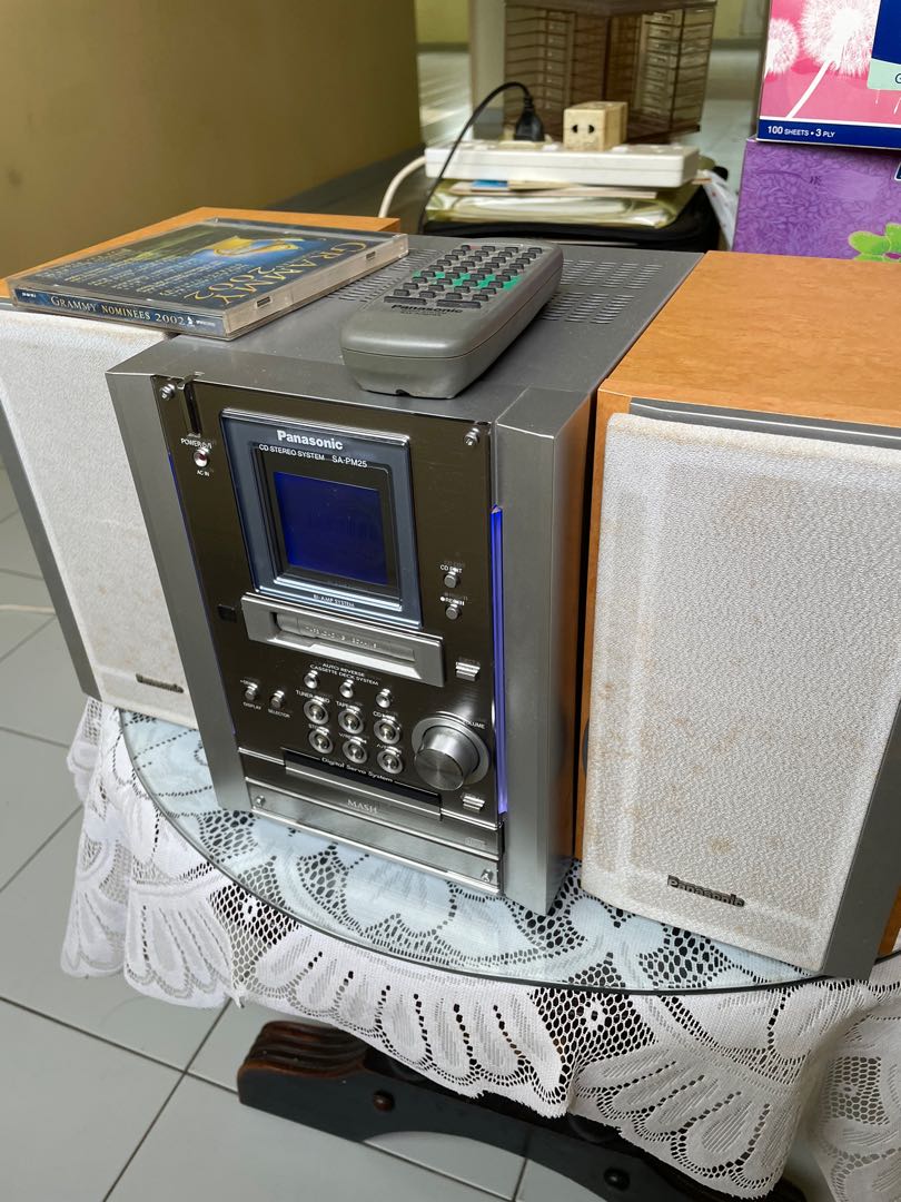 Panasonic stereo mini hi-fi, Audio, Portable Music Players on Carousell