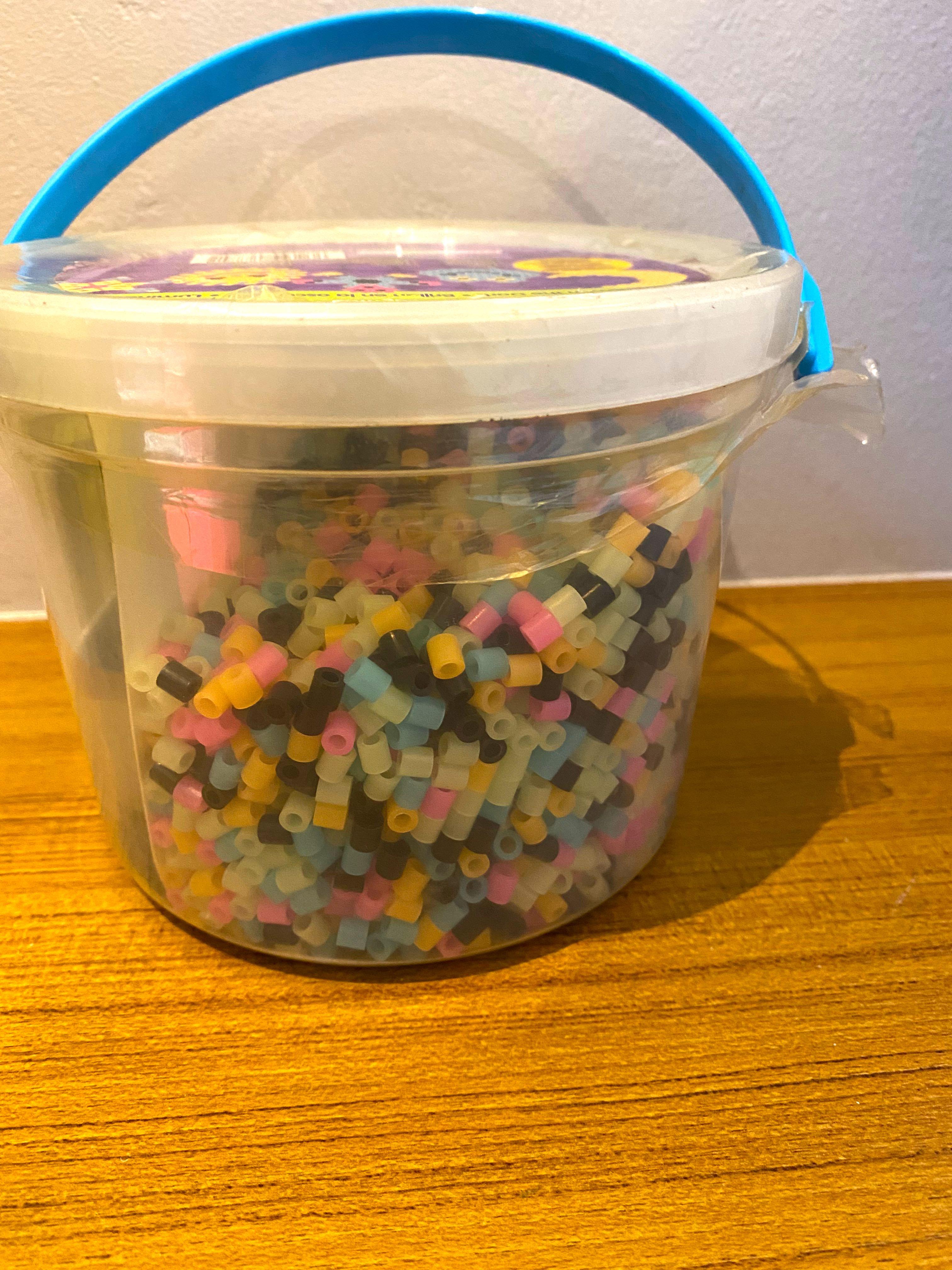 Perler Fuse Bead bucket, Glow in the dark, Hobbies & Toys, Stationery ...