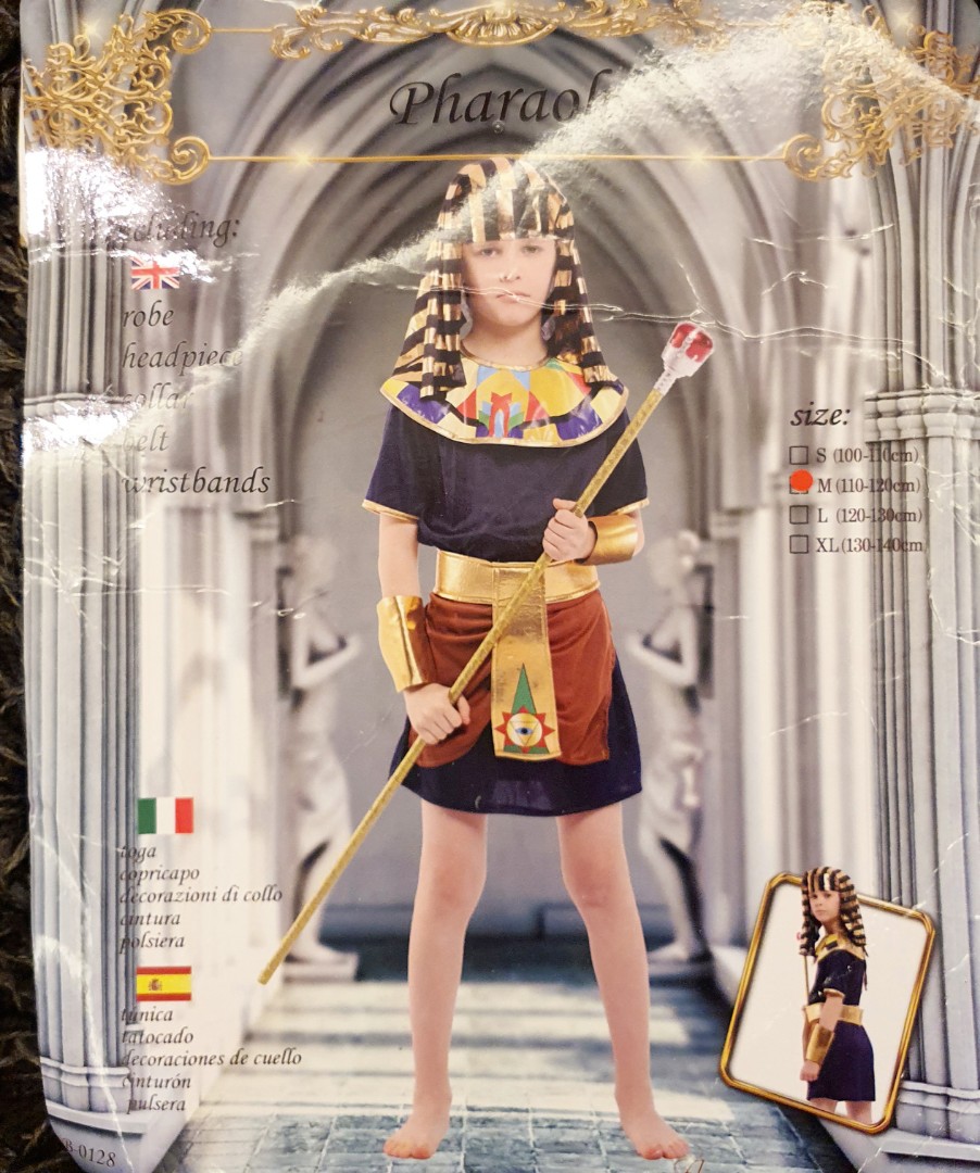 Pharaoh/egyptian costume M, Babies & Kids, Babies & Kids Fashion on ...