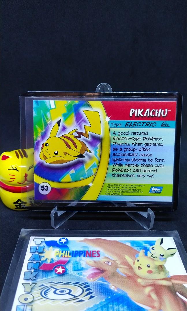 Pokemon Card - PIKACHU #53 (TOPPS: ADVANCED CHALLENGE) YEAR 2004 ...