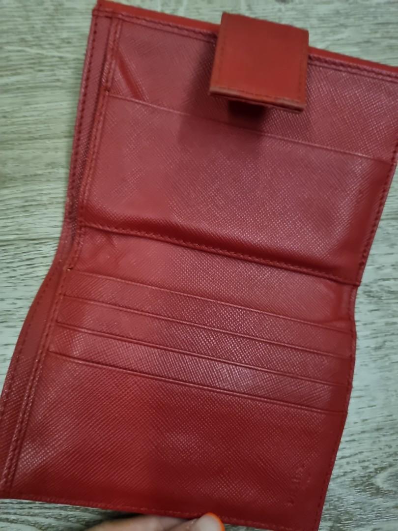 Prada Red Nylon/Leather Wallet, Women's Fashion, Bags & Wallets, Purses ...
