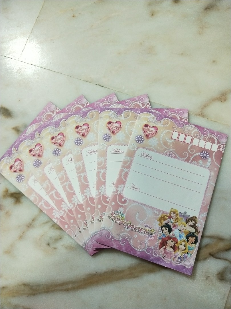 Princess envelope set, Hobbies & Toys, Stationery & Craft, Occasions ...