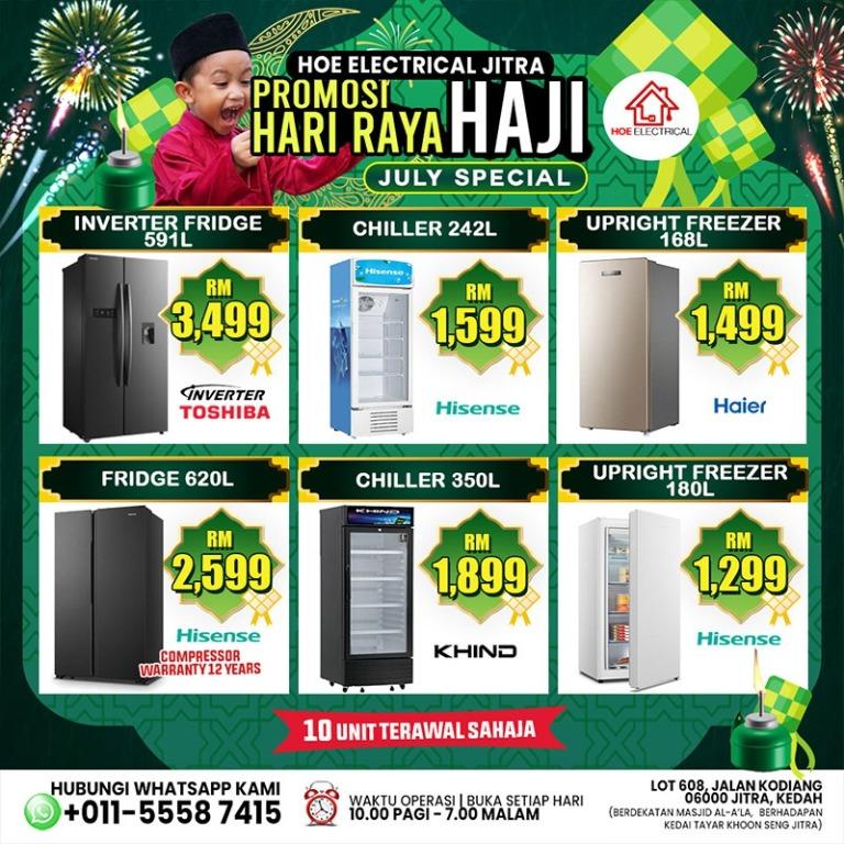 PROMOSI HARI RAYA HAJI - Freezer | Peti Sejuk | TV | Aircond | Chiller ...