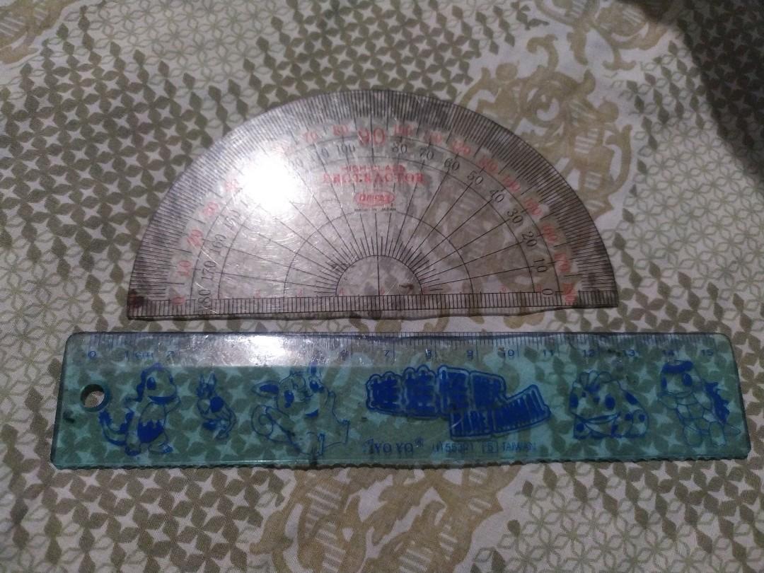 Protractor + Ruler, Hobbies & Toys, Stationary & Craft, Stationery ...