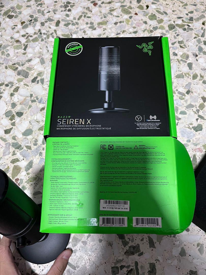 Razer Seiren X, Audio, Microphones on Carousell