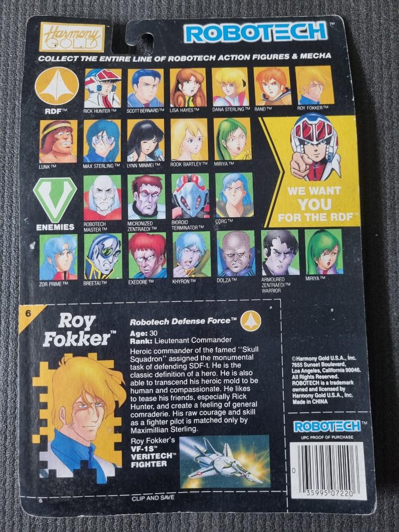 Robotech Macross Roy Fokker Vintage, Hobbies & Toys, Memorabilia ...