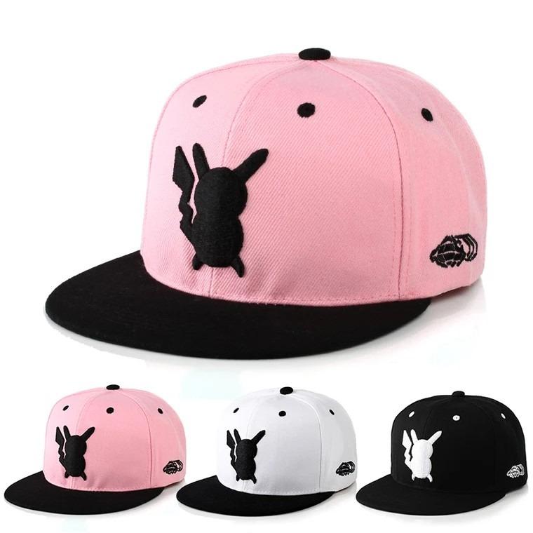 [SG READY STOCK] Pikachu Pokemon Embroidered Caps Cartoon Kids Adults ...