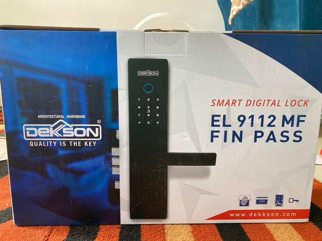 SMART LOCK - Electronic Lock Dekkson EL 9112 MF FIN PASS BLACK ...