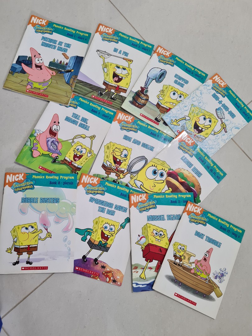 Spongebob squarepants phonics reading program, Hobbies & Toys, Books ...