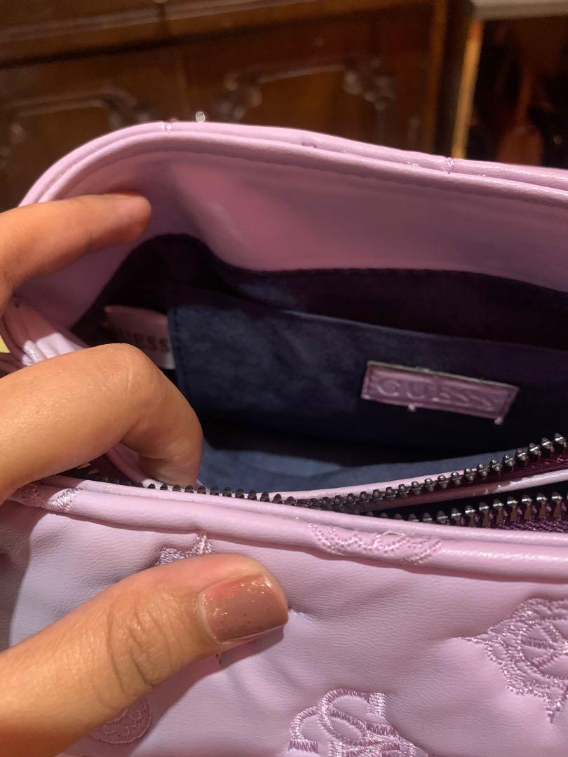 TAS GUESS WARNA LILAC, Barang Mewah, Tas & Dompet di Carousell