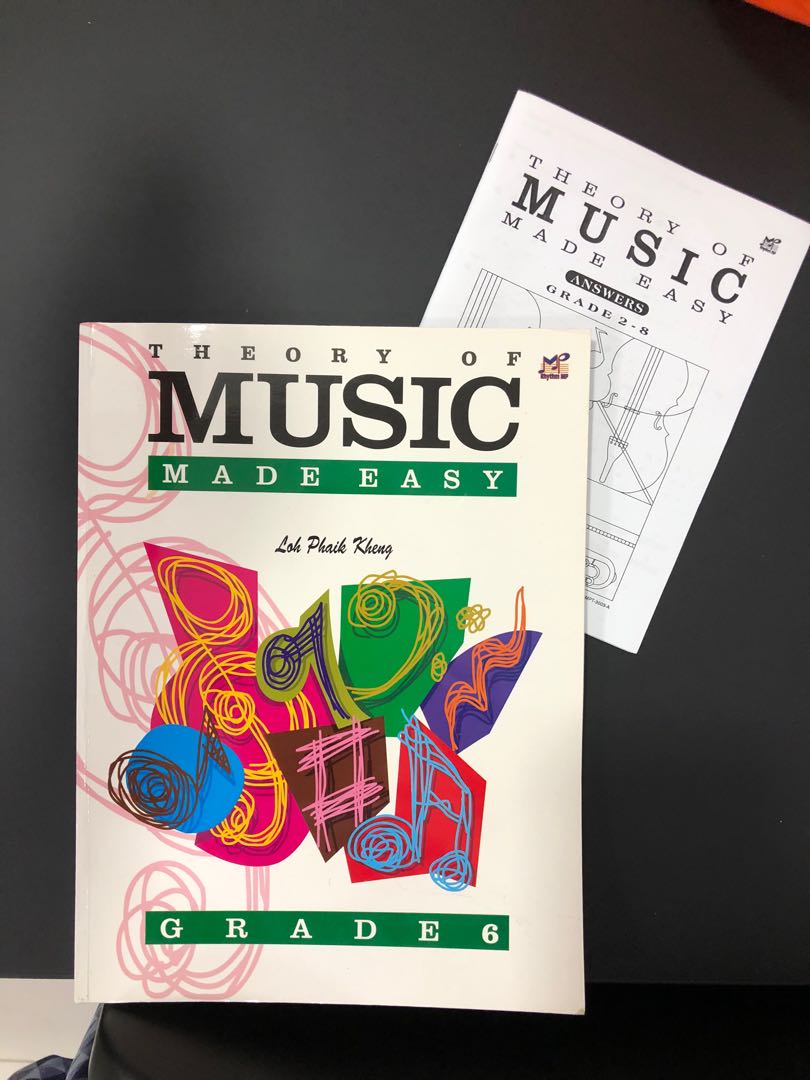 Theory of Music Made Easy Grade 6 and answer booklet, Hobbies & Toys ...