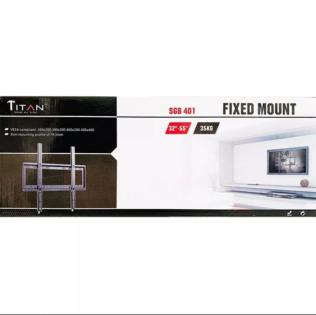 Titan TV Wall Mount 32"~55" 35kg, TV & Home Appliances, TV ...