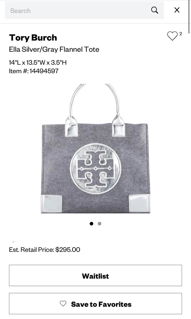 Tory Burch Felt Canvass Tote Bag, Women's Fashion, Bags & Wallets ...