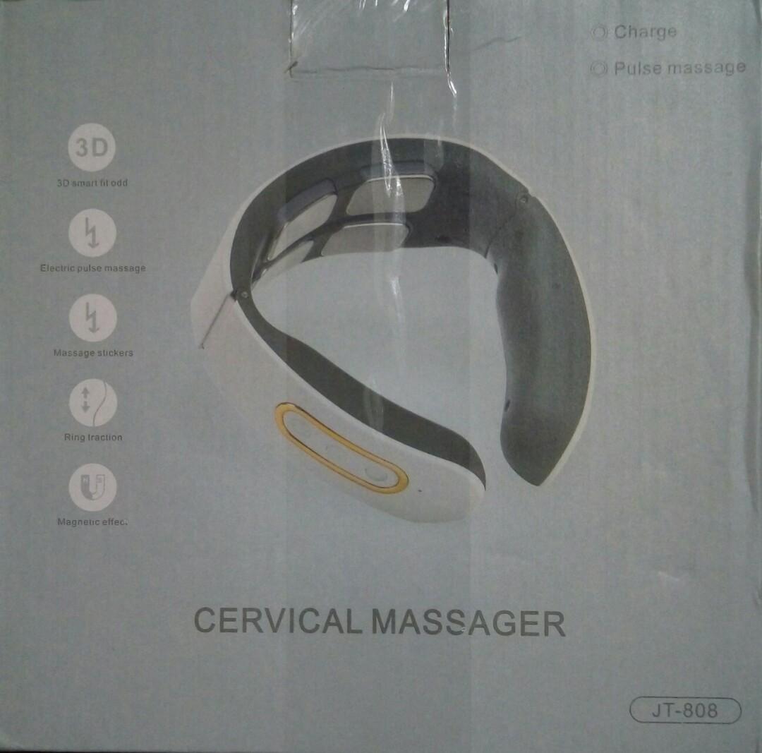 USB Charging Neck Cervical Massager, Health & Nutrition, Massage ...