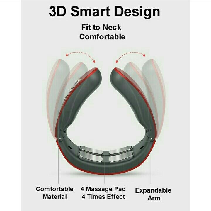 USB Charging Neck Cervical Massager, Health & Nutrition, Massage ...