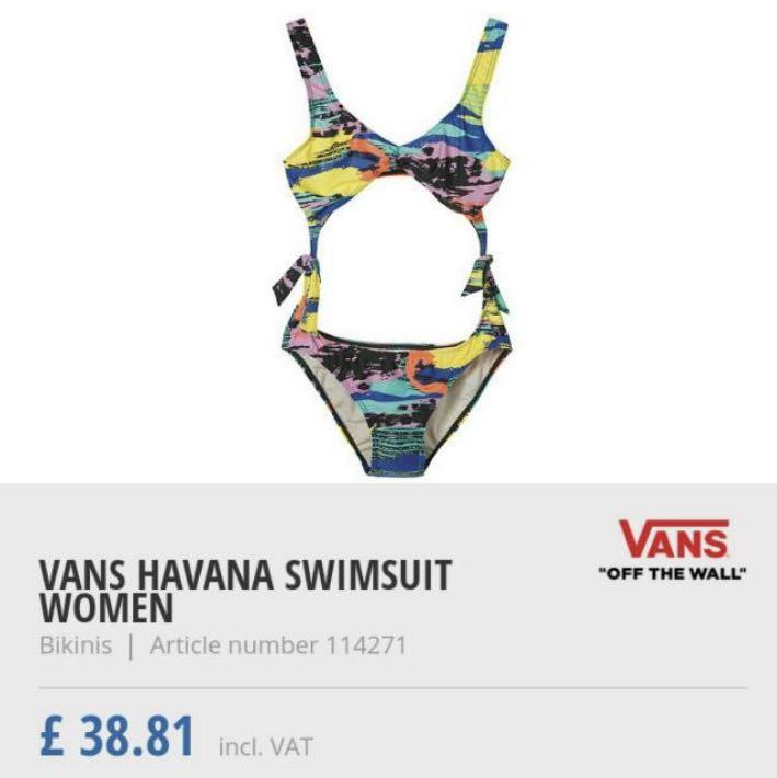 Vans Havana Swimsuit Bikini, Women's Fashion, Swimwear, Bikinis ...