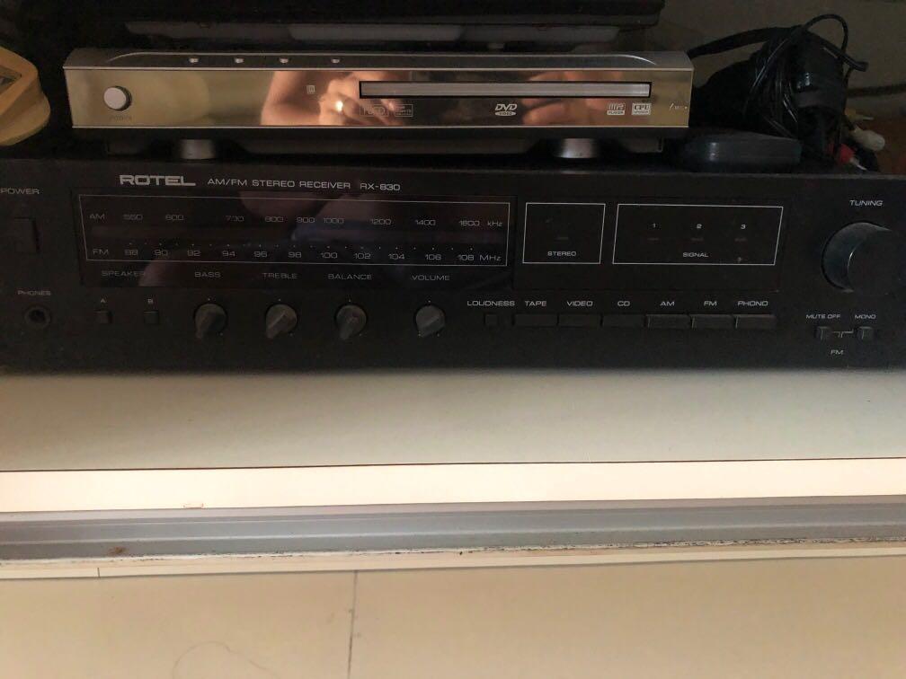 Vintage rotel amplifier RX830, Audio, Soundbars, Speakers & Amplifiers ...