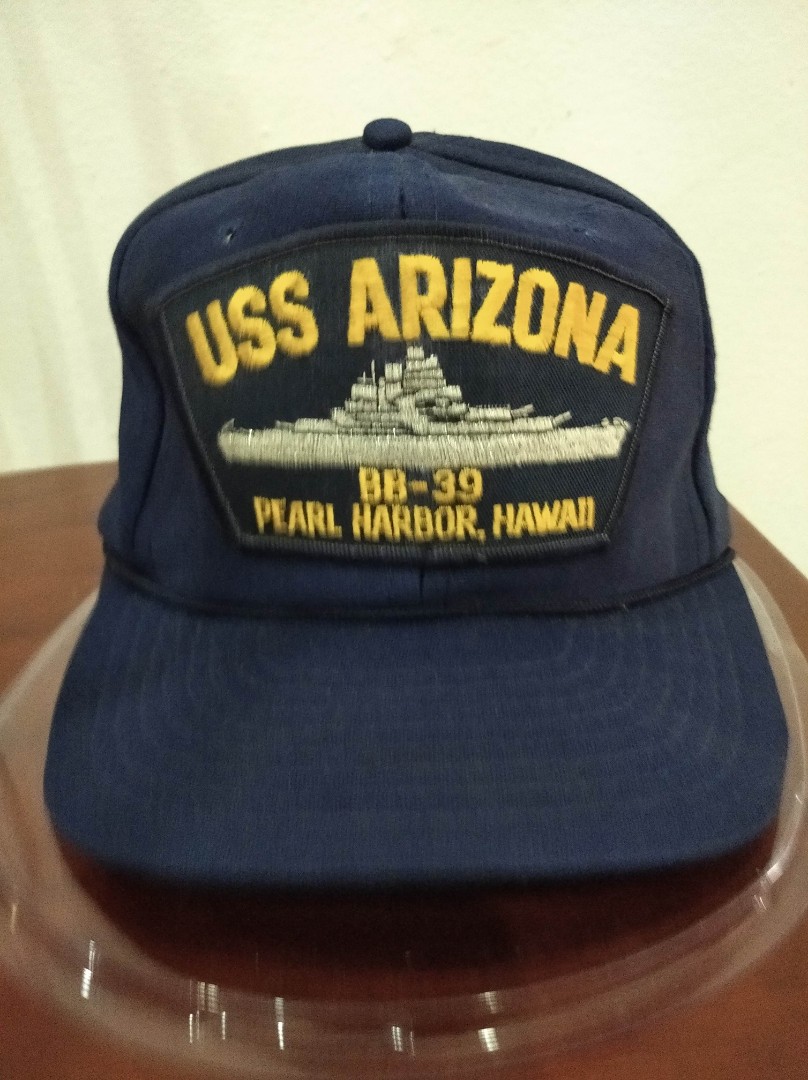 Vintage USS Arizona ship hats cap, Men's Fashion, Watches & Accessories ...