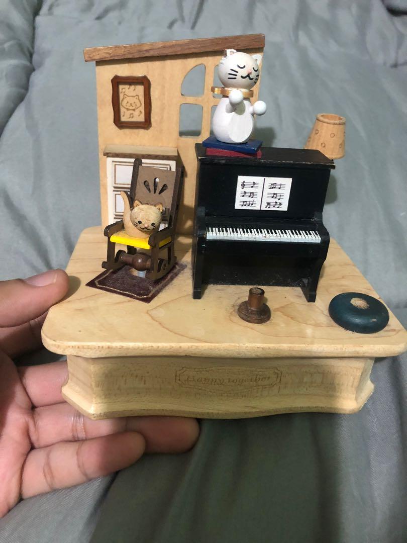 Wonderful life windup music box moving wooden diorama, Hobbies & Toys ...