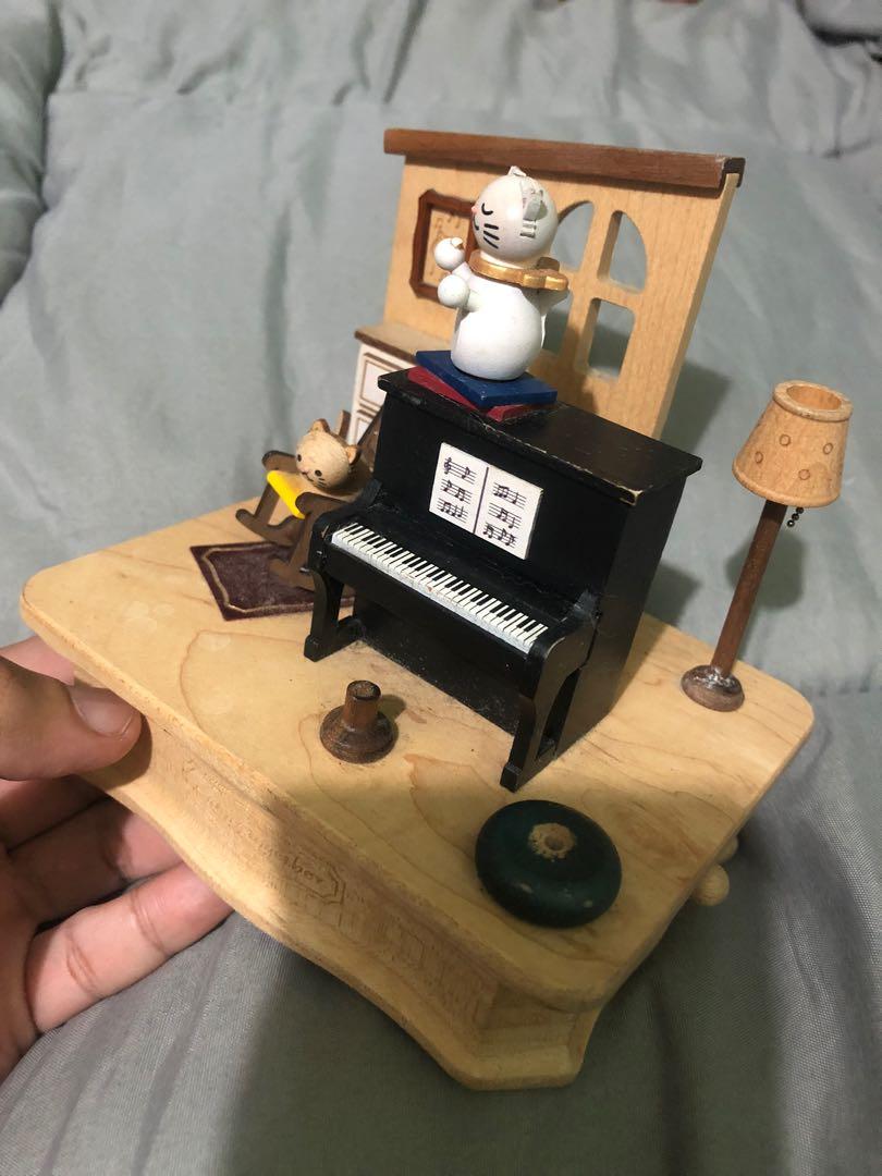 Wonderful life windup music box moving wooden diorama, Hobbies & Toys ...
