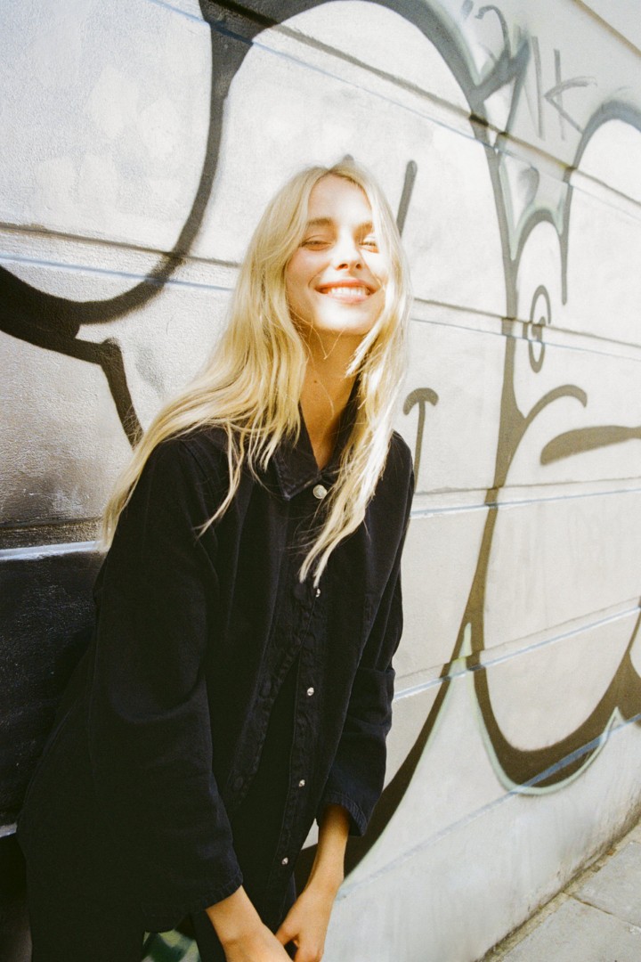 ZARA Coloured Denim Jacket Ocean Navy Dark Blue near black, Women's ...