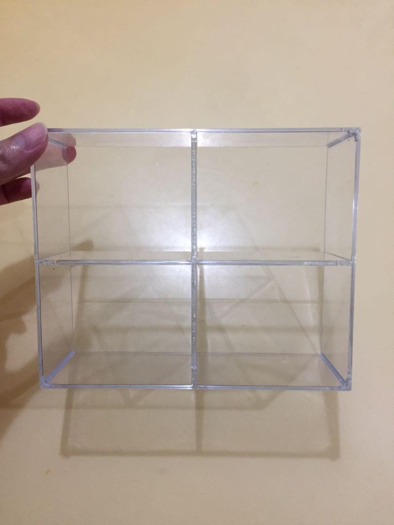 4 compartment Acrylic Display Box, Furniture & Home Living, Home ...
