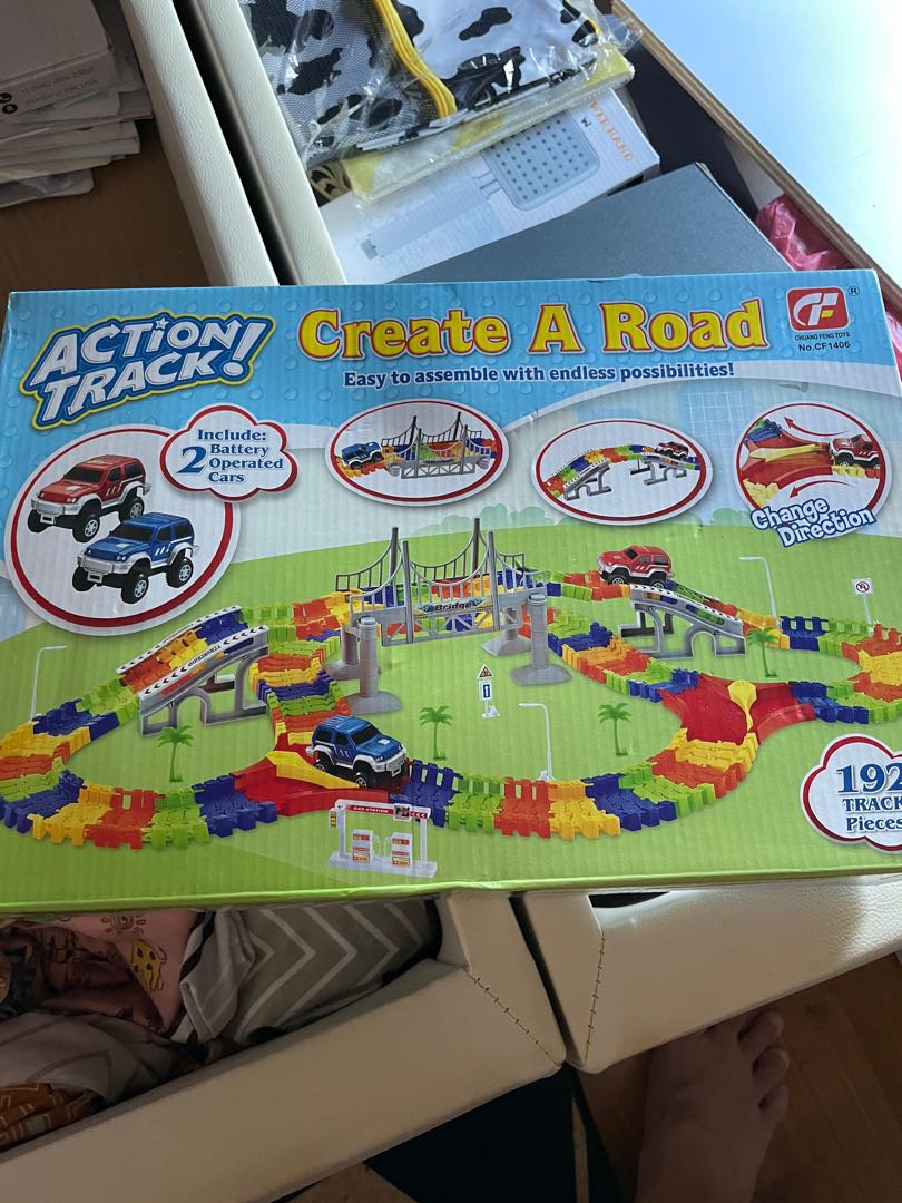 Action track for kids, Hobbies & Toys, Toys & Games on Carousell