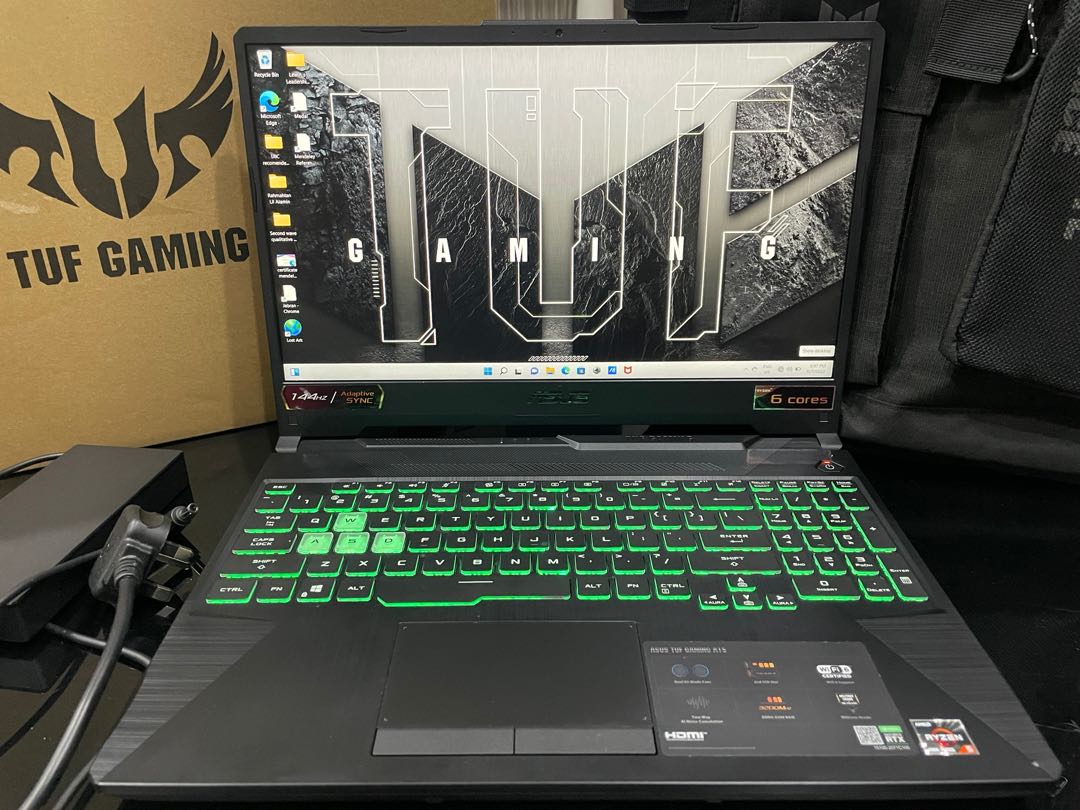Asus Tuf RTX 3050 Gen 10th 2020 Gaming Laptop Ryzen 5 Ram 8 512GB NVME ...